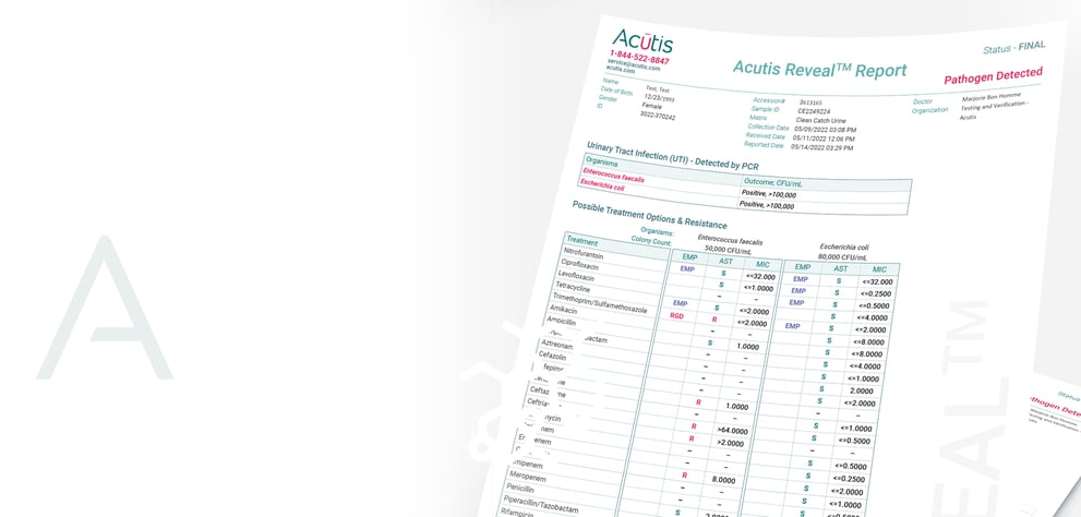 Clinical diagnostics 728 Patient Report | Lab Testing Results